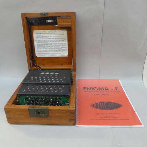An electronic Enigma-E machine kit with operating manual, Pa... | Barnebys