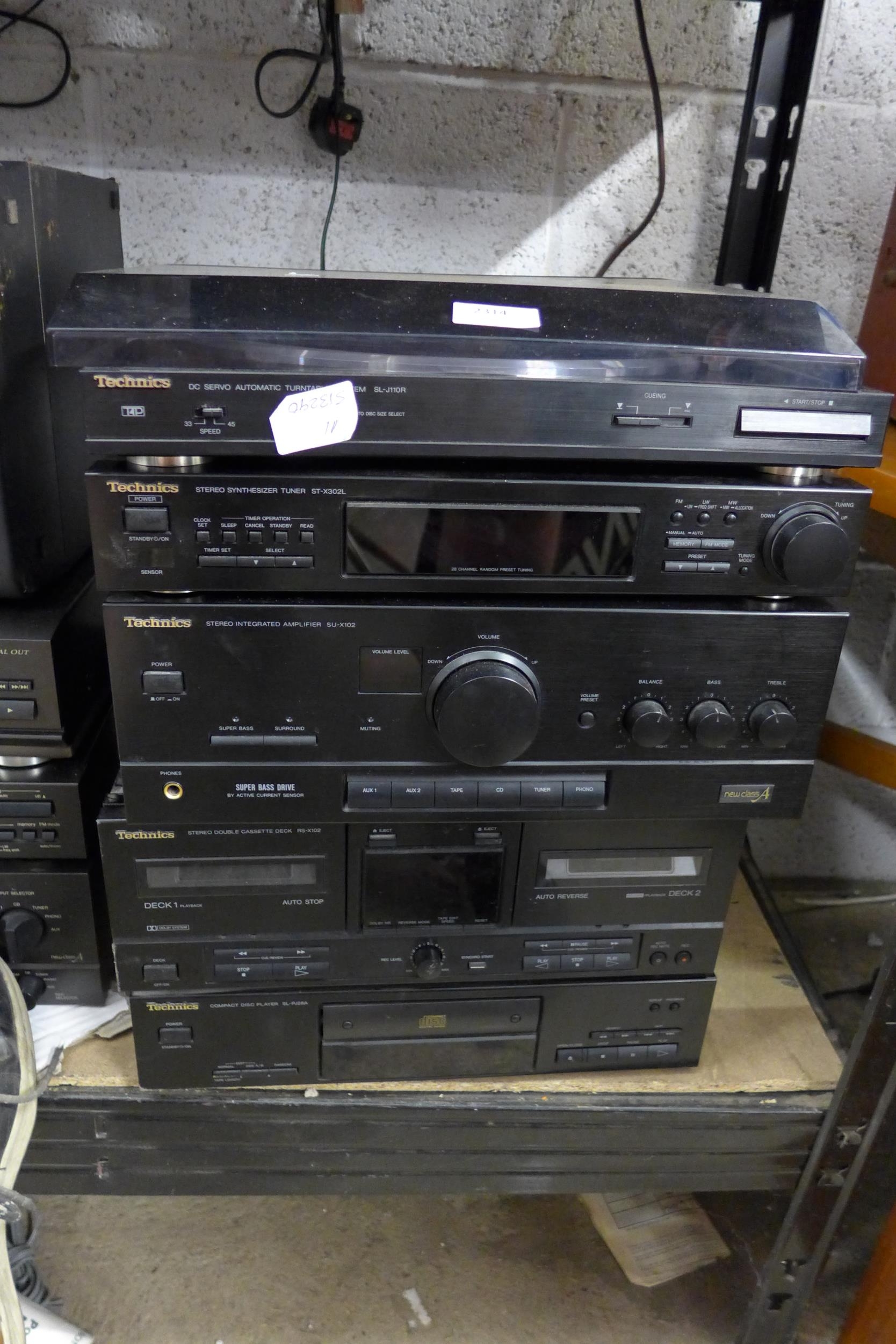 Technics hi-fi stacking system - auctions & price archive