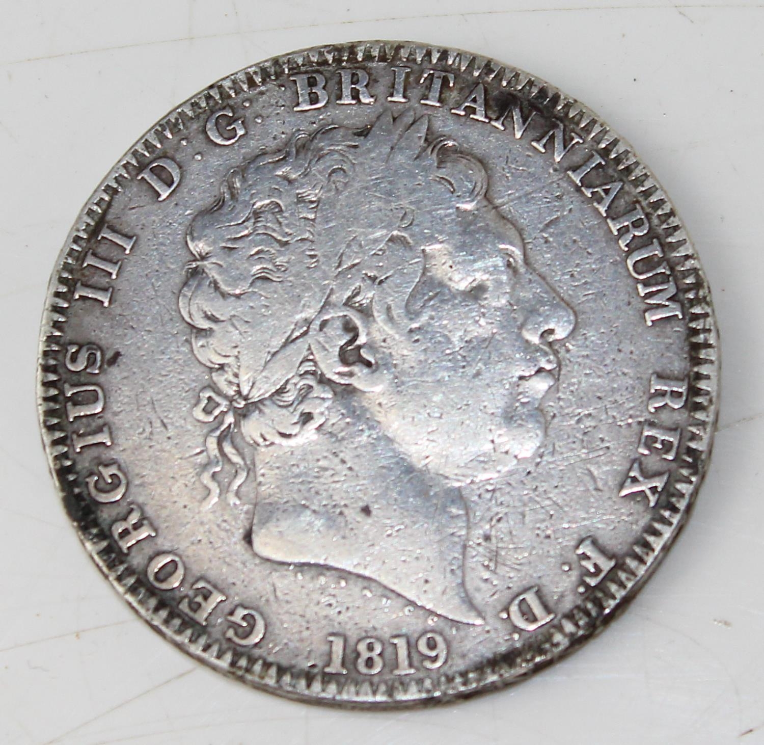 Great Britain coins - George III silver crown 1819