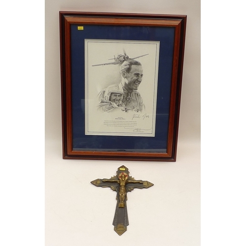 A General Gunther Rall signed print, after John D Shaw, toge... | Barnebys