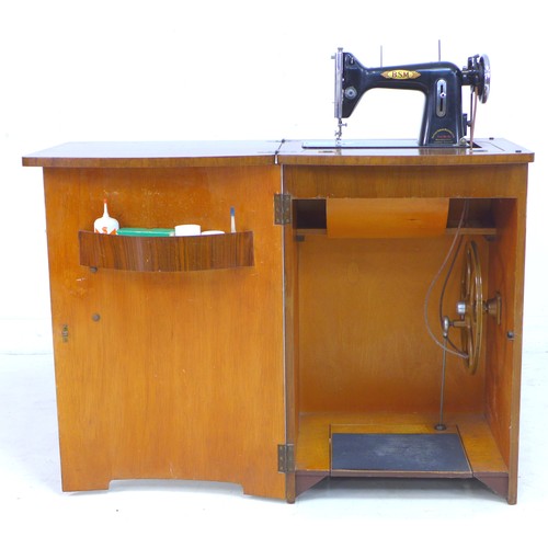 A vintage BSM (British Sewing Machines Ltd) treadle powered ... | Barnebys