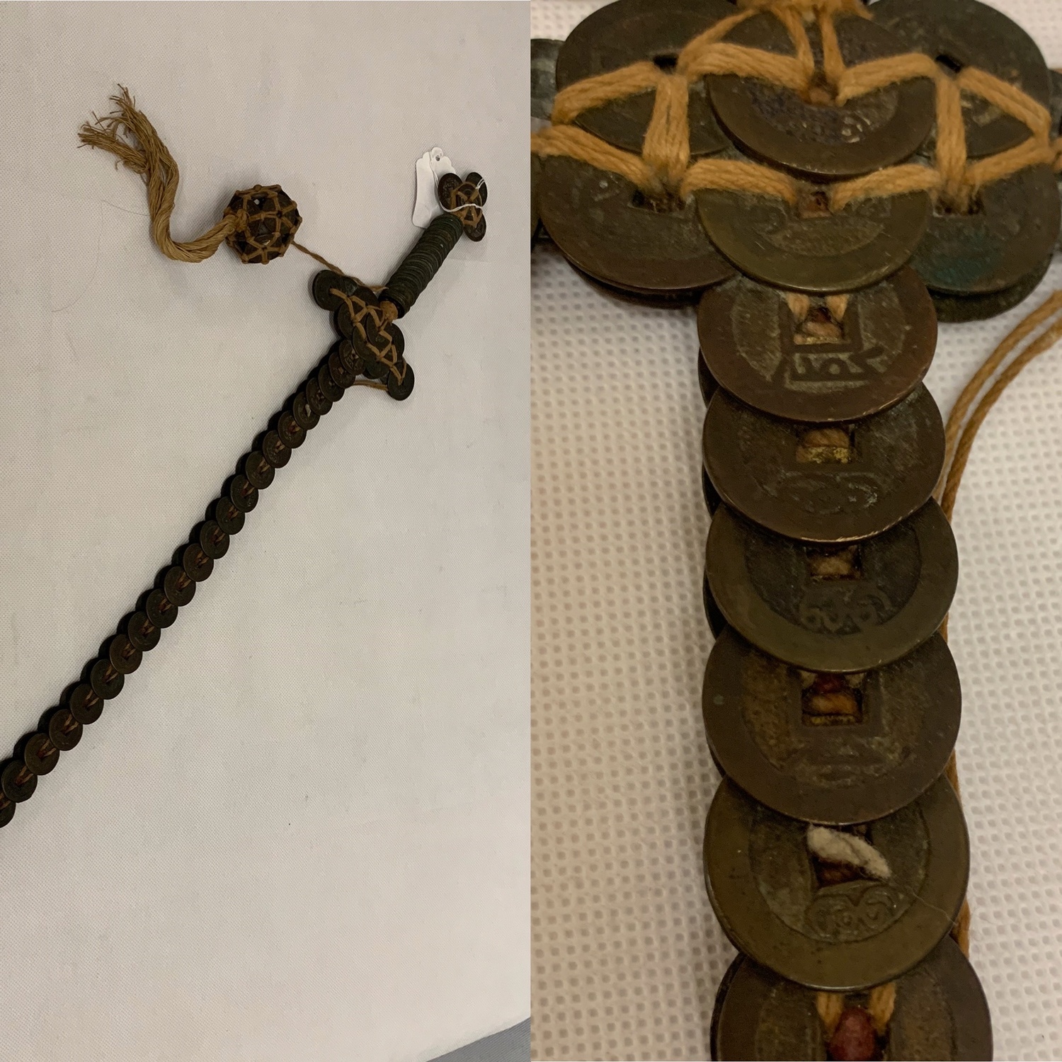 18th/19th centuary Chinese coin sword. 62cm in length. See pics