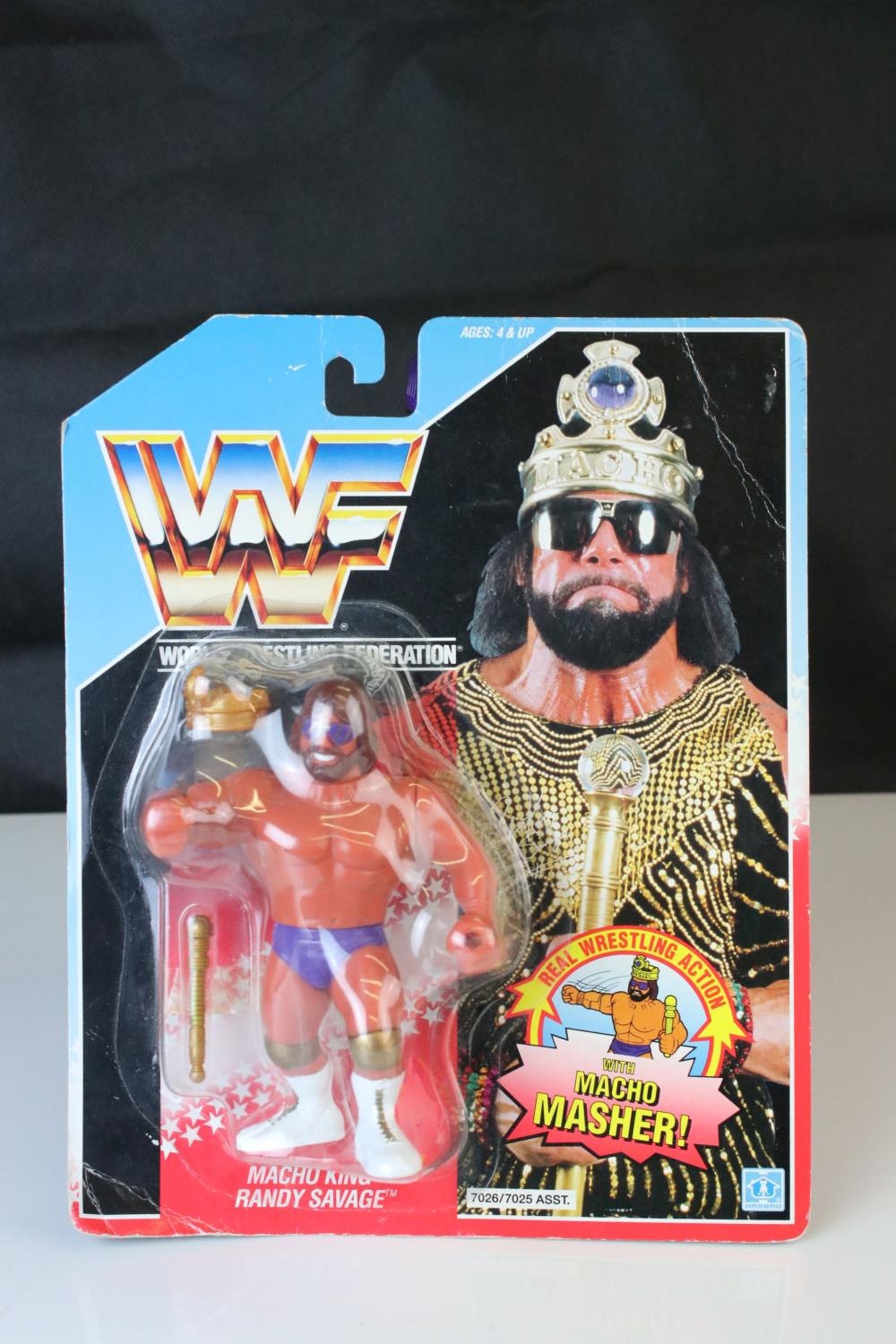 WWF Wrestling - Original carded Hasbro WWF Macho King Randy Savage ...