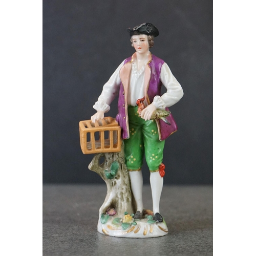 19th century Small Chelsea Porcelain Figure with gold anchor... | Barnebys