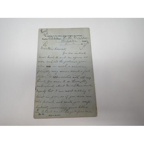Dr Hawley Harvey Crippen Archive: A signed letter written on... | Barnebys