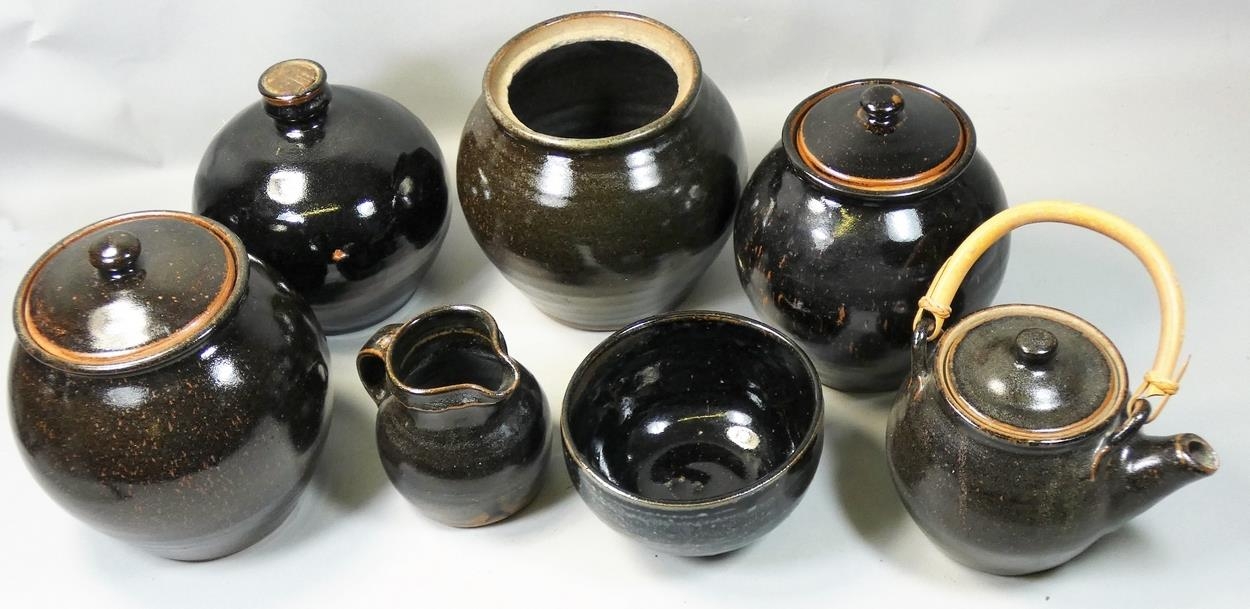 Zane Hazeldine (British contemporary), a collection of seven stoneware ...