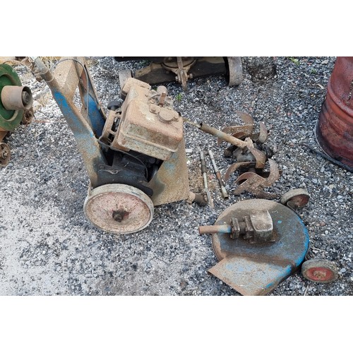 A Landmaster Model 100 rotavator/mower, engine number F11453... | Barnebys