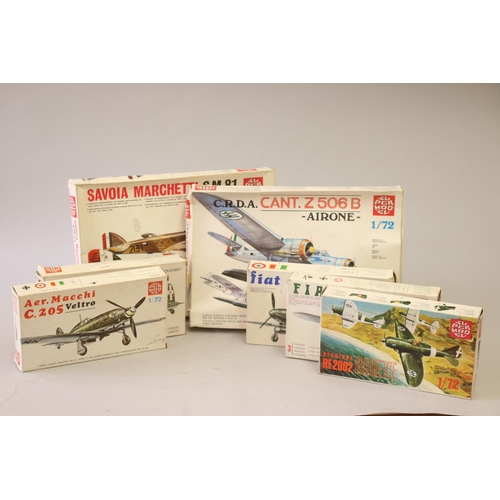 Seven Super Model aircraft 1/72 model kits, to include : Sa... | Barnebys