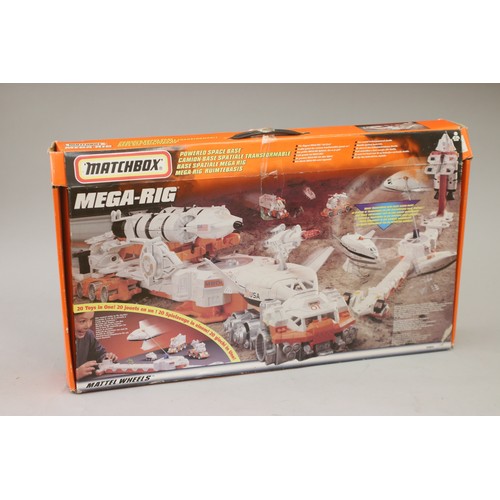 A Matchbox 'Mega-Rig' powered space base play set, boxed wit... | Barnebys