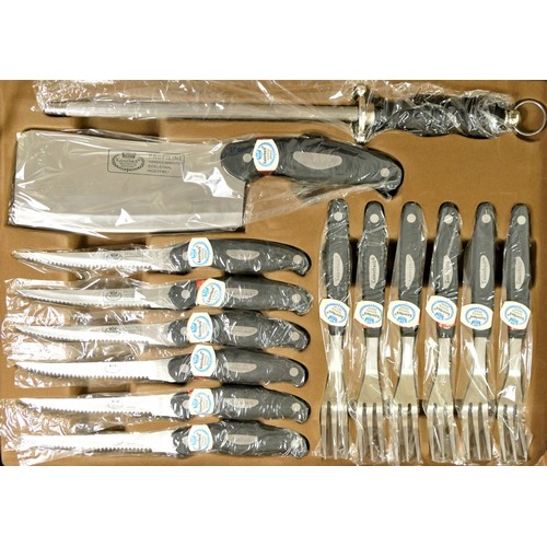 A Kaiserbach 24 piece knife set, including meat fork, boning knife ...