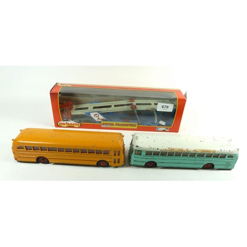 A Dinky Supertoys Wayne Bus and another Dinky bus plus a Maj... | Barnebys