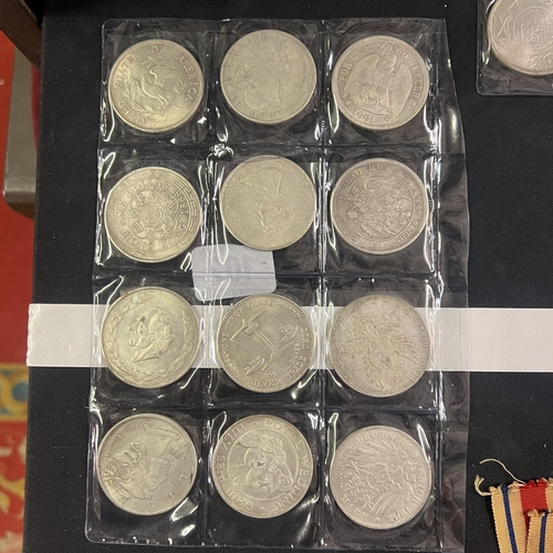Large selection of solid silver coins