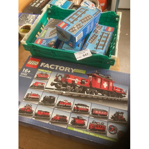 Diecast : Large train set in various boxes in good condition - lego