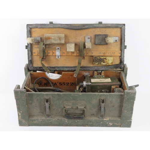 A British Military Mine detector No.4 in box and log book. | Barnebys