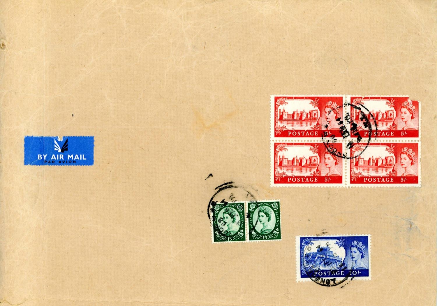 PARCEL POST: A large packet containing A3 display pages mounted with a ...