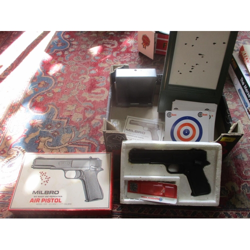 A Milbro repeater 4.5mm, 177 cal air pistol, in box with a f... | Barnebys