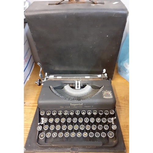 An Imperial Good Companion Model T typewriter, in a case Loc... | Barnebys