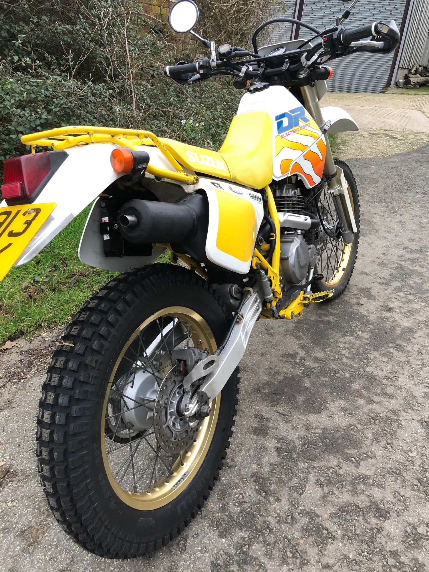 A 1991 Suzuki DR250, registration number H913 BGK. This Japanese import ...