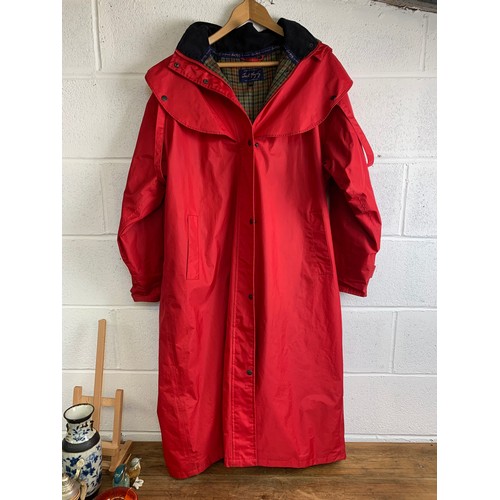Jack Murphy outdoor equestrian raincoat in size 20