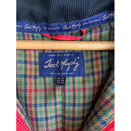 Jack Murphy outdoor equestrian raincoat in size 20