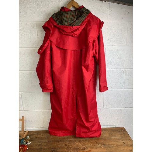 Jack Murphy outdoor equestrian raincoat in size 20