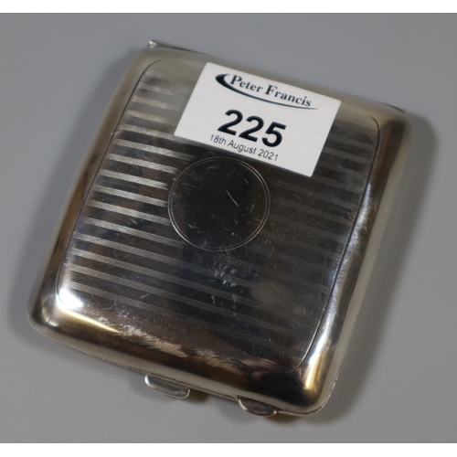 Silver cigarette case, Birmingham hallmarks, makers initial ... | Barnebys