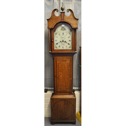 Early 19th Century Welsh oak cased 8 day longcase clock, the... | Barnebys
