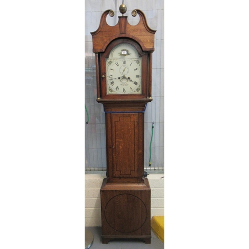 Early 19th Century Welsh oak cased 8 day longcase clock, the... | Barnebys