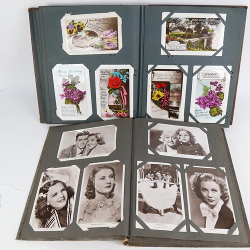 2 albums of Vintage postcards and picture cards (2 albums) | Barnebys