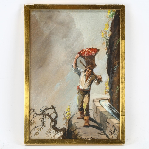 Max Romer, watercolour Levada Rabacal Madeira, signed and da... | Barnebys