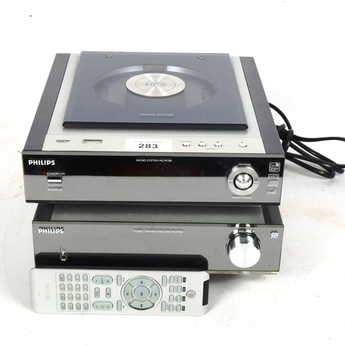 A Philips Microsystem MCM700 stacking Hi-Fi unit, and a pair... | Barnebys