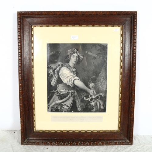 19th century engraving, David with the head of Goliath, carv... | Barnebys
