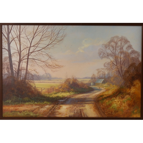 Christopher Osborne, oil on canvas, near Cowbeech Sussex, signed, 40cm ...