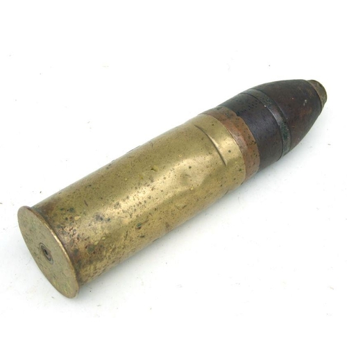 A WW1 complete inert artillery shell in three sections. Over... | Barnebys