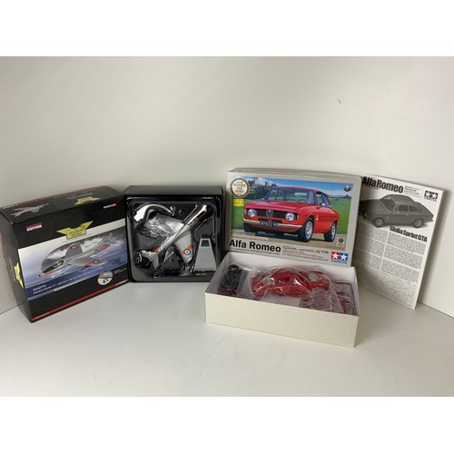 Corgi Hawker Hunter Scale Model and Tamiya Alfa Romeo Model ... | Barnebys