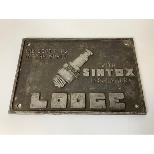 Lodge Spark Plug Sign - 30cm x 20cm | Barnebys