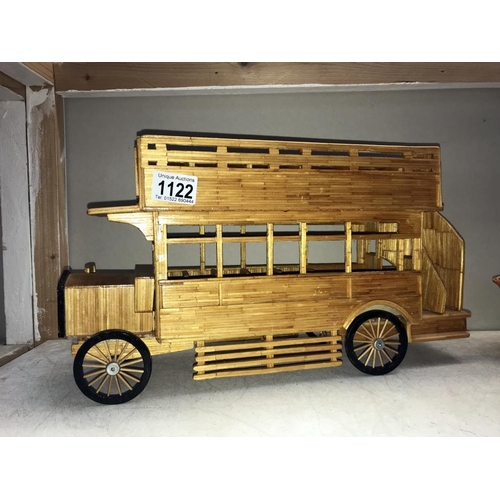 A matchstick model of a London 'B' type bus | Barnebys
