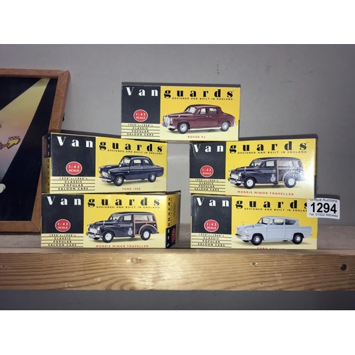 5 boxed Vanguards diecast models, Morris Minor x 2, Rover P4... | Barnebys