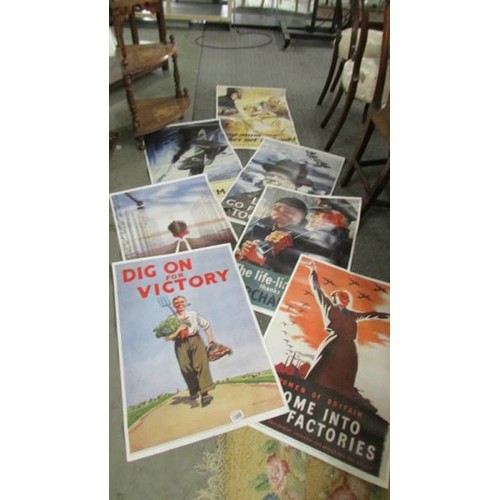 A collection of replica WW2 posters. | Barnebys