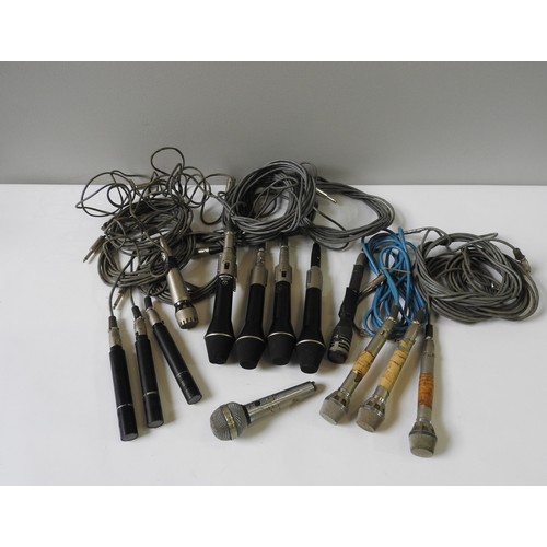 A BEYER DYNAMIC M201 DYNAMIC MICROPHONE, two others, an AKG D202 E1 ...