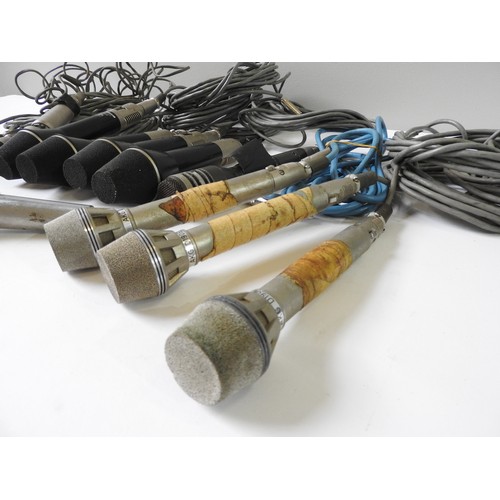 A BEYER DYNAMIC M201 DYNAMIC MICROPHONE, two others, an AKG D202 E1 ...