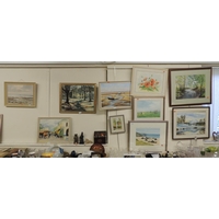 Shelagh Allen, five framed landscapes - auctions & price archive