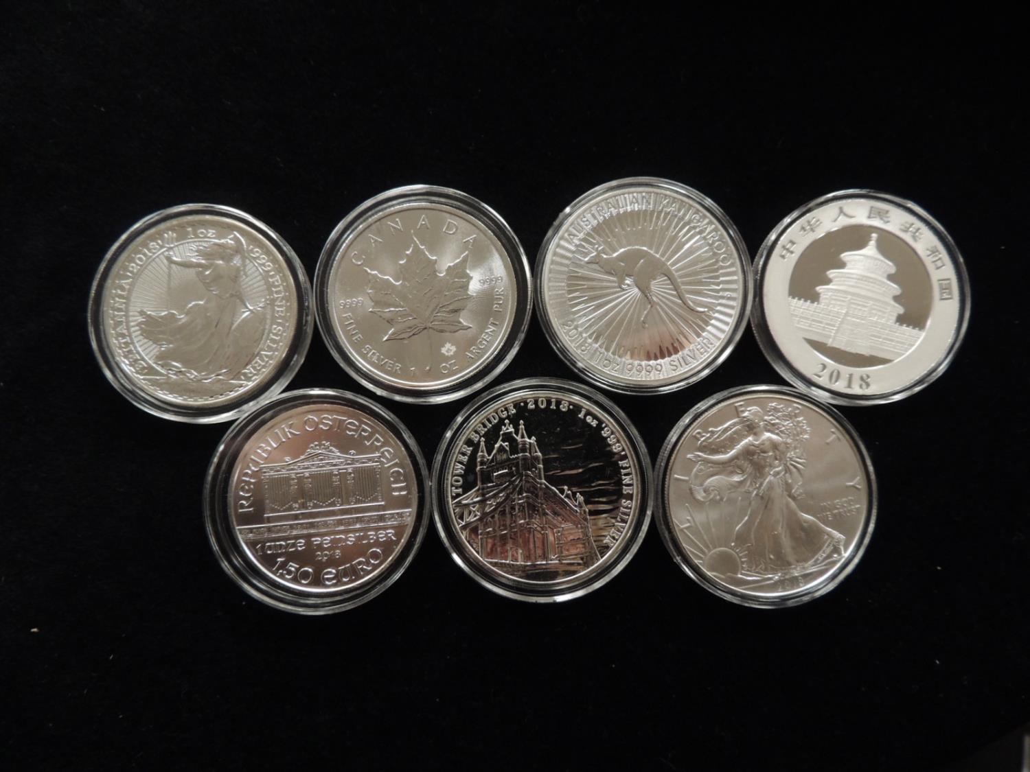 2018 silver Coins of the World, seven coin collection published by ...