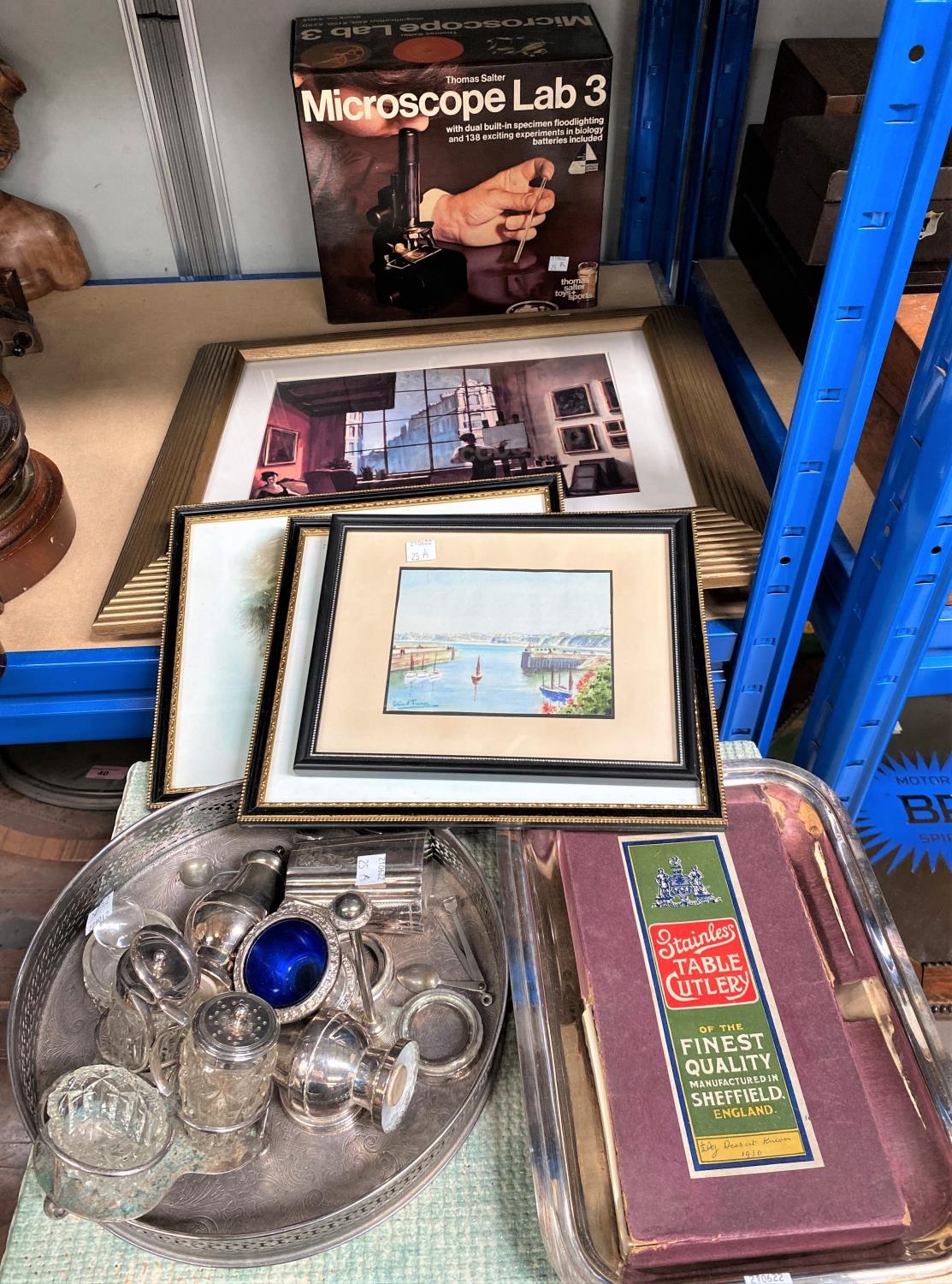 A Thomas Salter Box Microscope lab 3 and - auctions & price archive