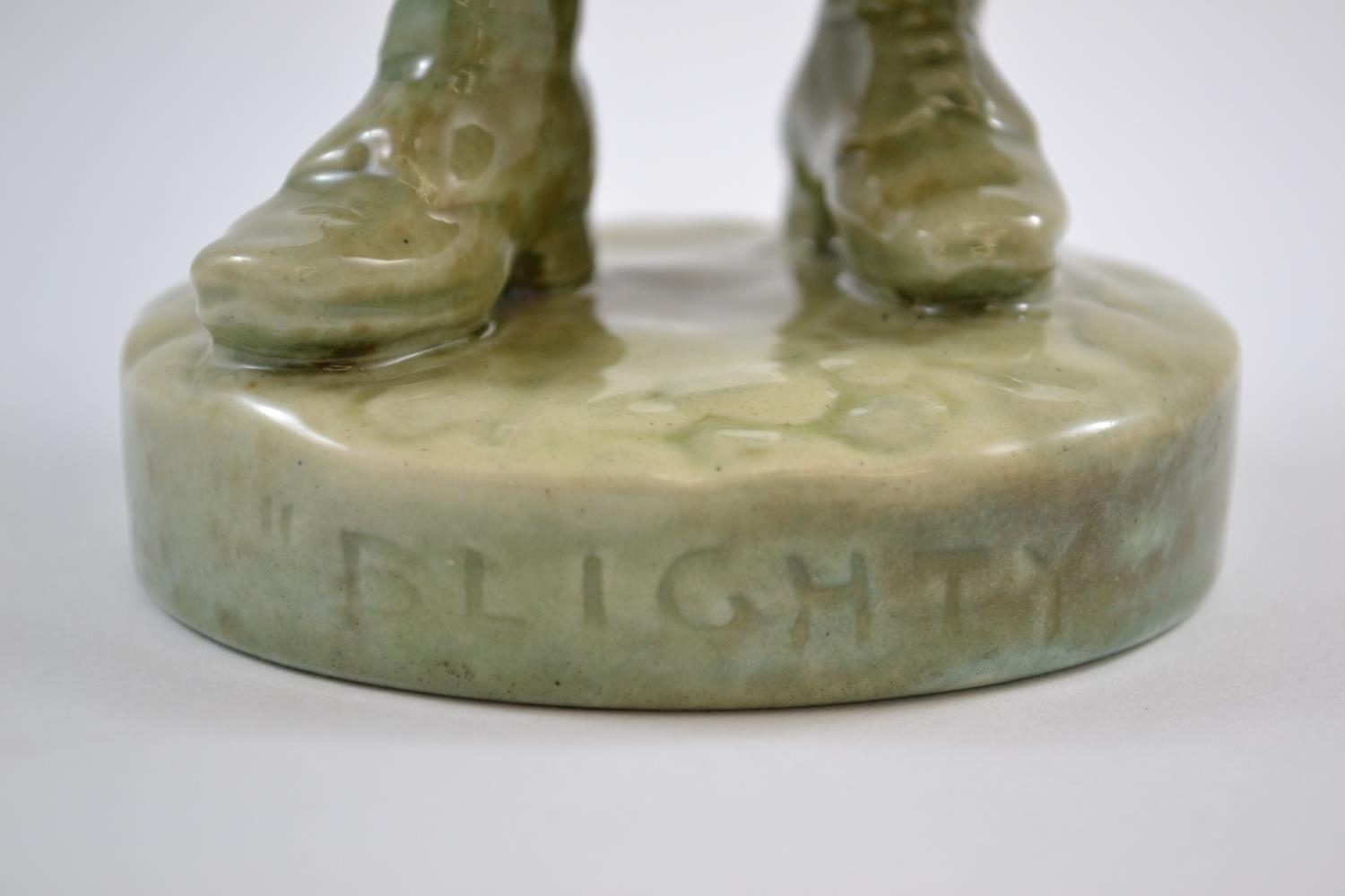 Royal Doulton 'Blighty' Titanian Glazed WWI Solider. Ceramic Figure on ...