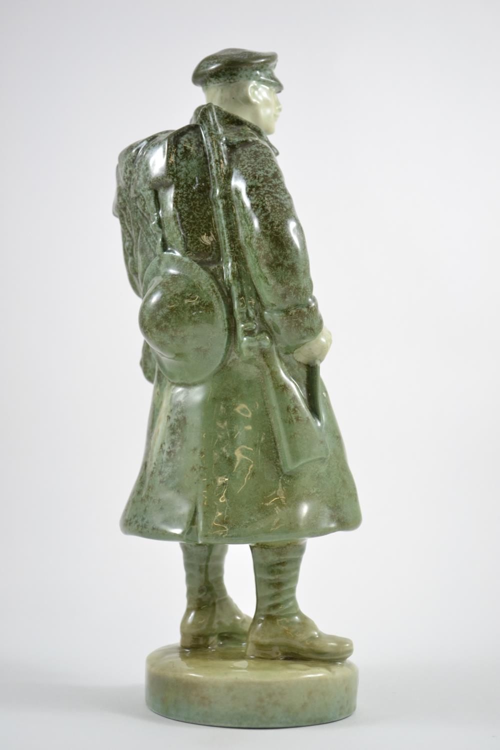 Royal Doulton 'Blighty' Titanian Glazed WWI Solider. Ceramic Figure on ...