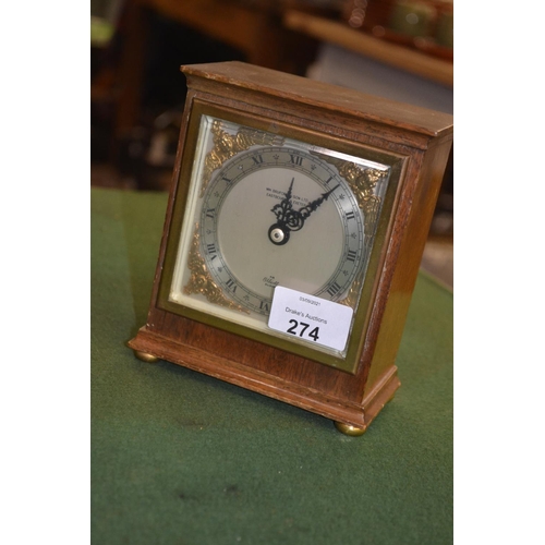 Elliott 8 day mantle clock, retailed by WM. Bruford & So... | Barnebys