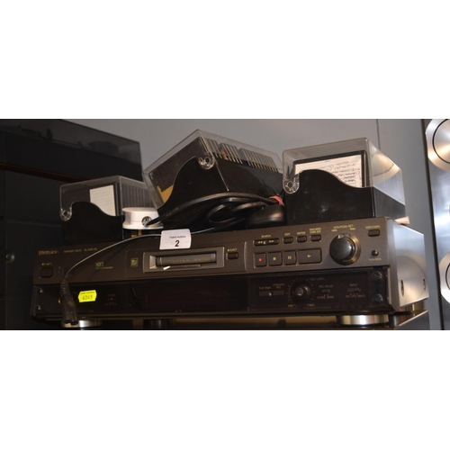 Technics Minidisc deck (SJ-MD150) with selection of Minidisc... | Barnebys