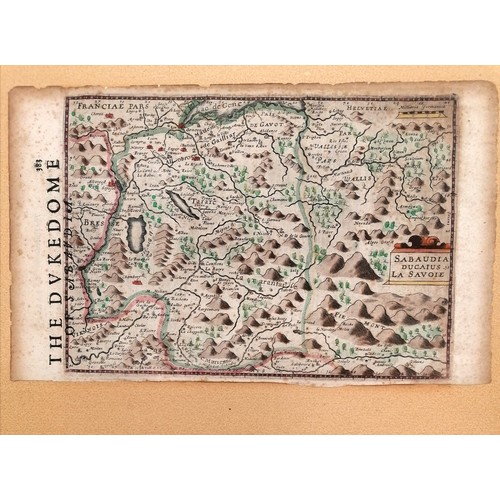 17th century map of SABAUDIA DUCATUS LA SAVOIE (Savoy) - map... | Barnebys