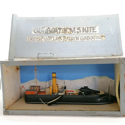 Scratch built model of the gunboat HMS Kite - British Ant-cl... | Barnebys